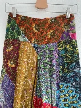 Ark Imports | Pants & Jumpsuits | Cotton Patchwork Boho Patchwork Wide ...